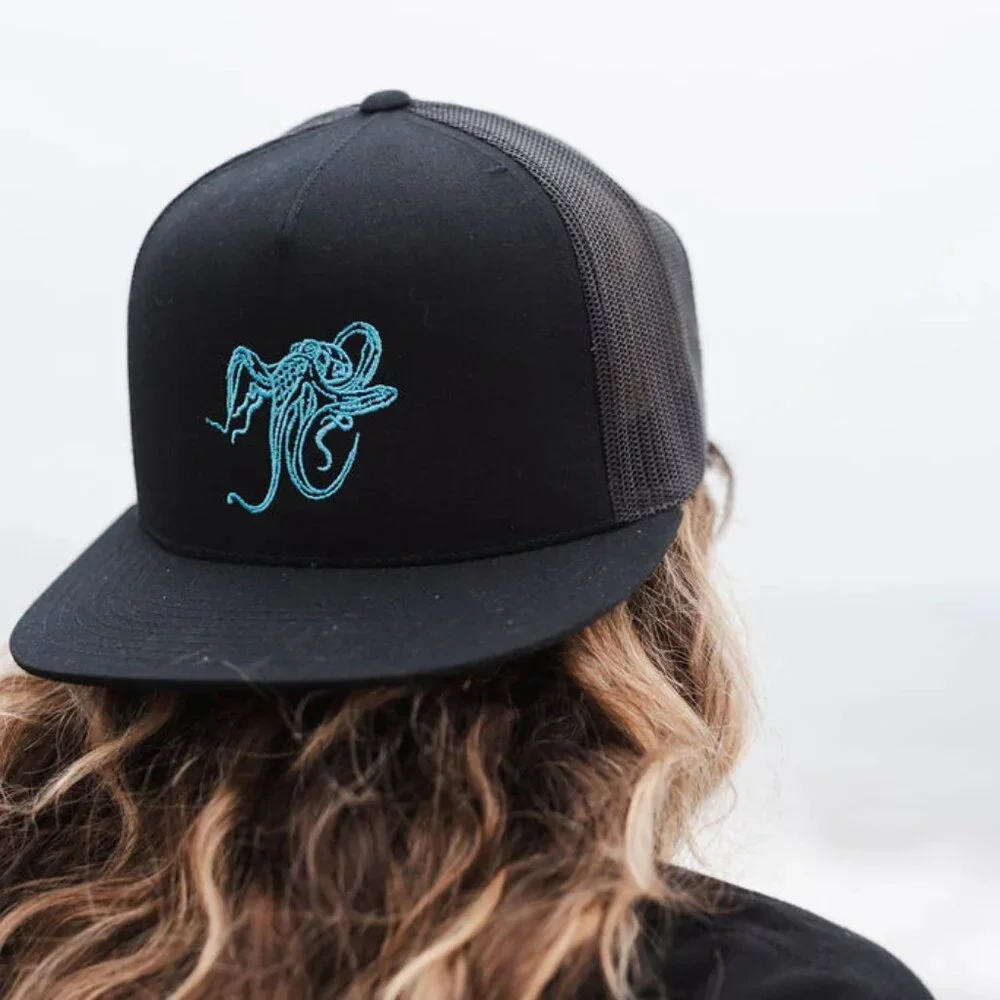 Uroko | Accessories | Uroko Giant Pacific Octopus Trucker Hat In Black ...